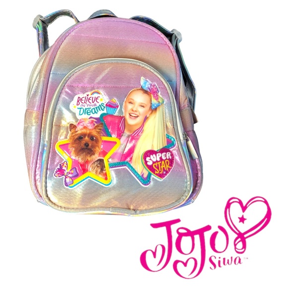 JoJo Siwa | Accessories | Jojo Siwa Girls Iridescent Backpack With 2 ...